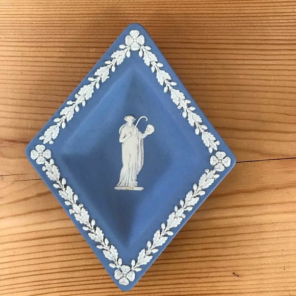 Wedgwood | Accents | Vintage 956 Wedgewood Jasperware Light Blue Tinket ...